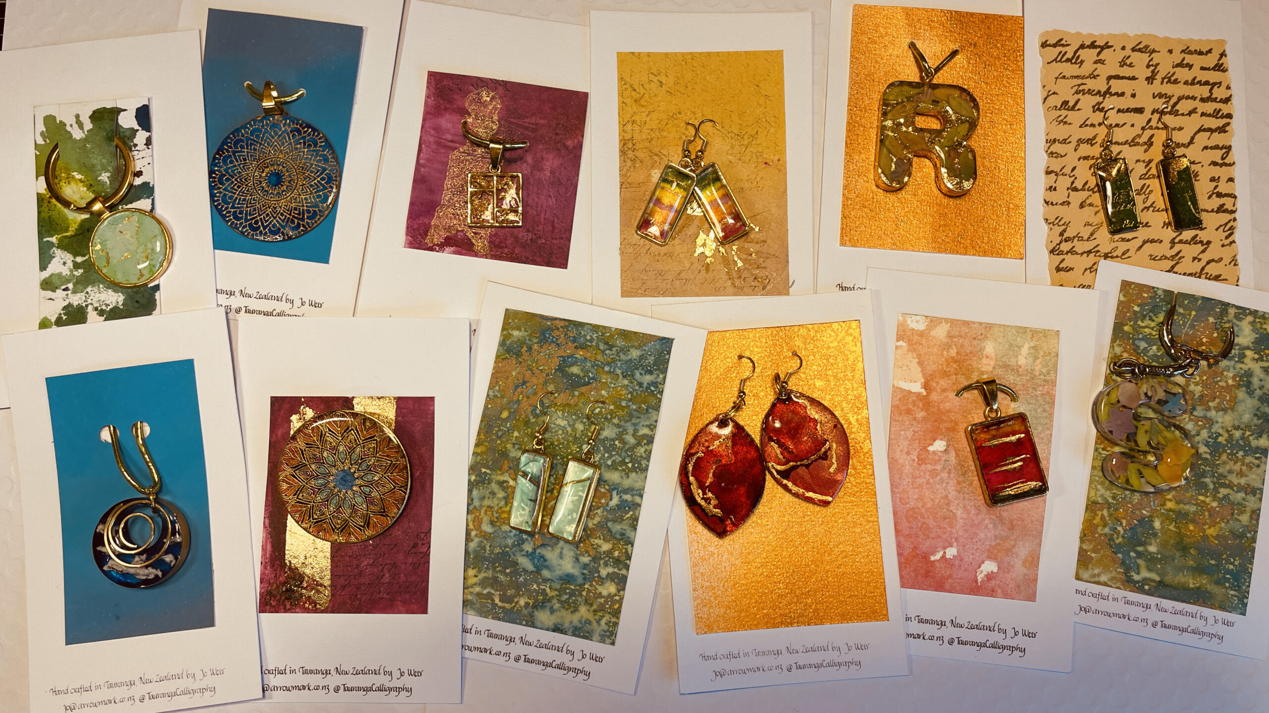 Jewellery - Tauranga Calligraphy, Art, Cards and Jewellery
