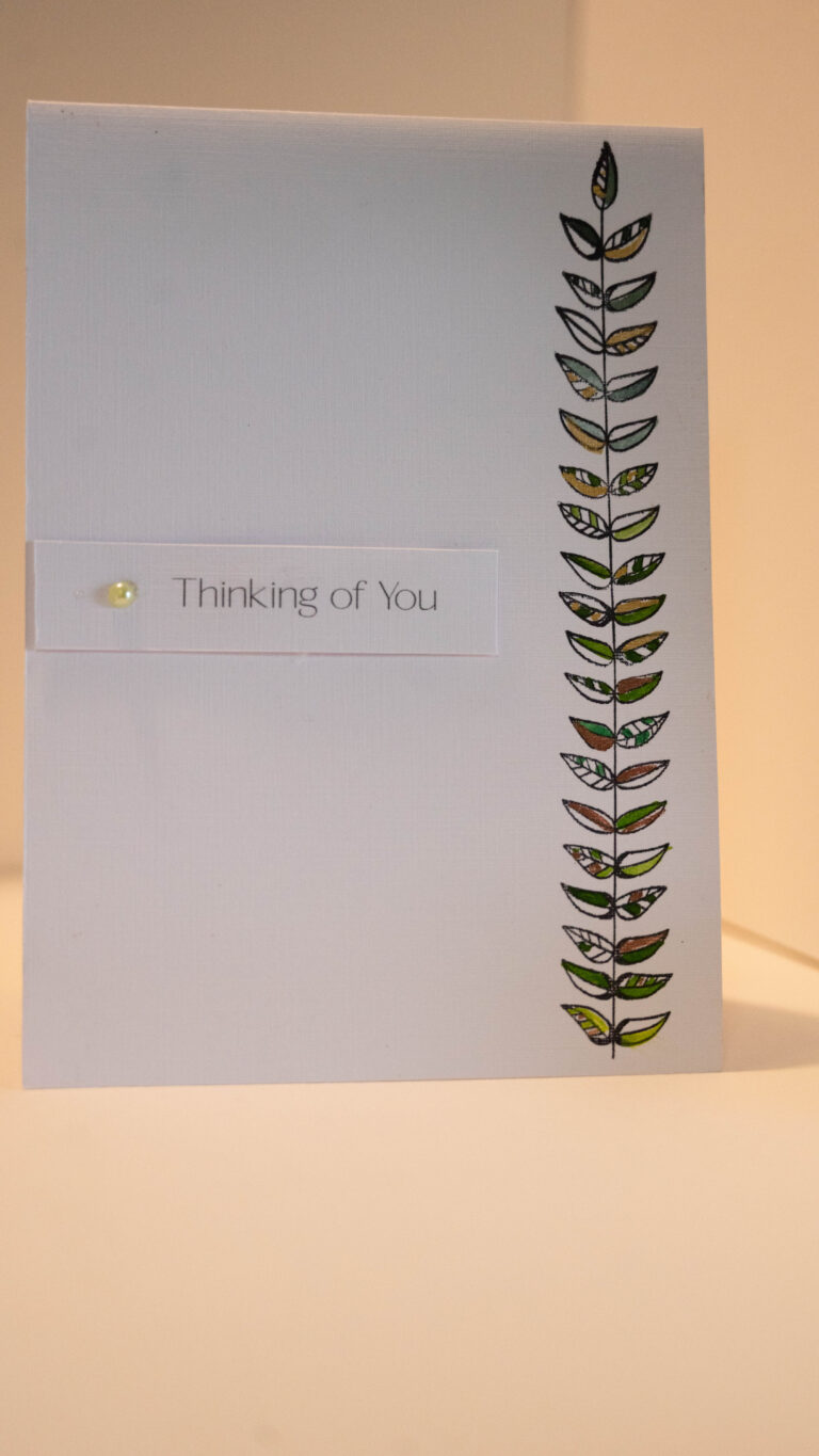Card: Thinking of You - Tauranga Calligraphy, Art, Cards and Jewellery