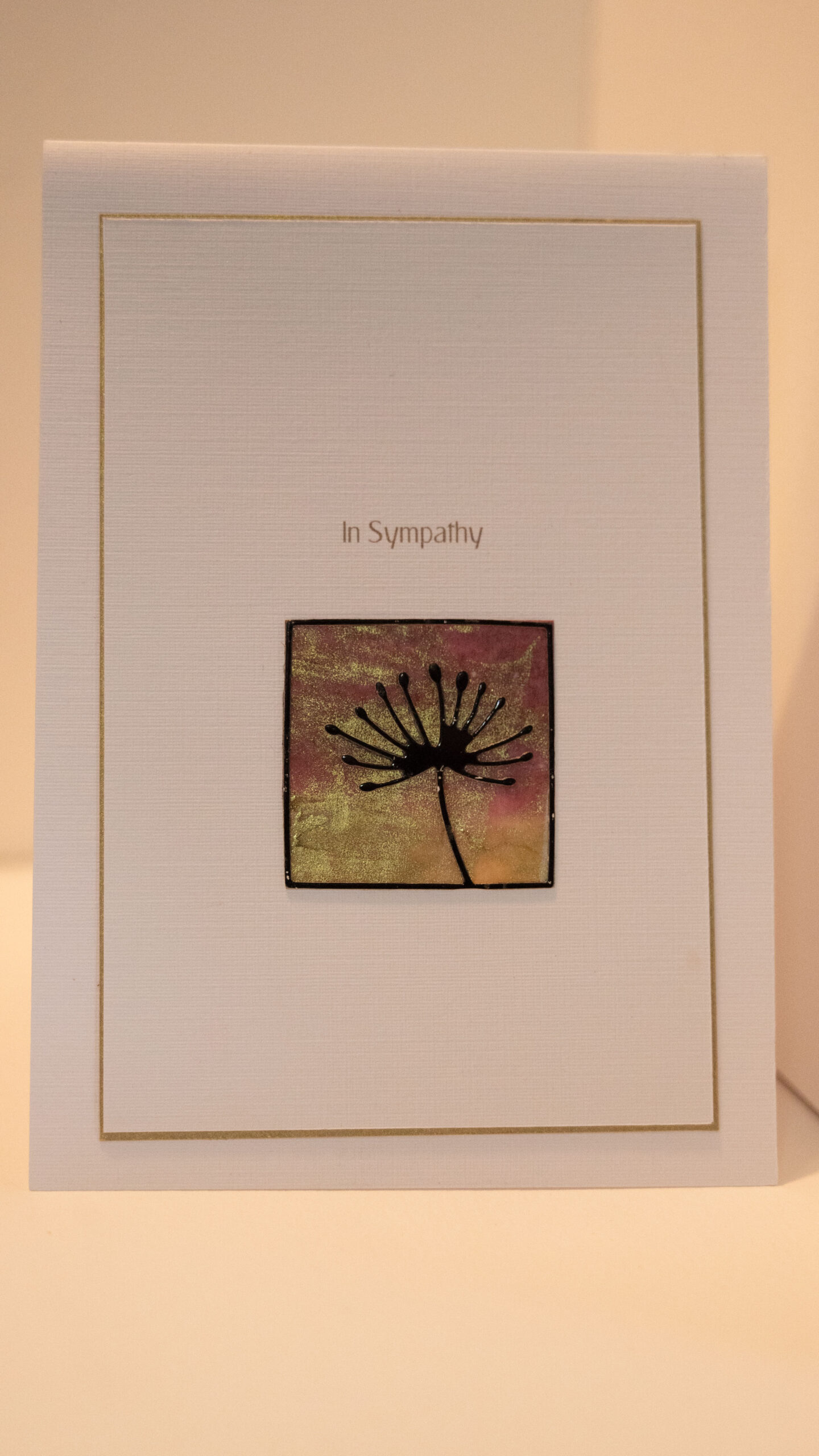 Card: In Sympathy - Tauranga Calligraphy, Art, Cards and Jewellery