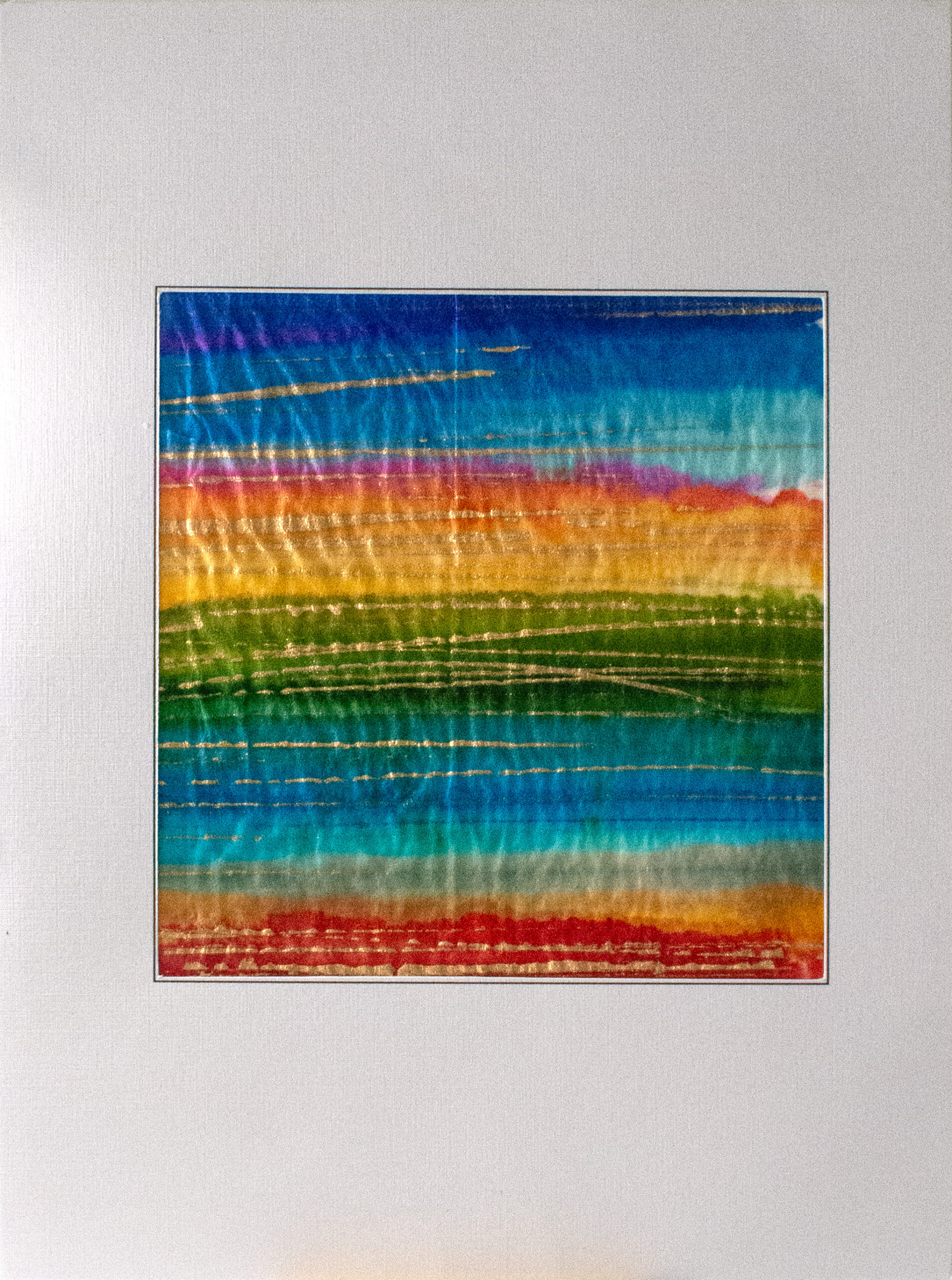 Art: vibrant, colourful landscape. Ink on tissue - Tauranga Calligraphy ...