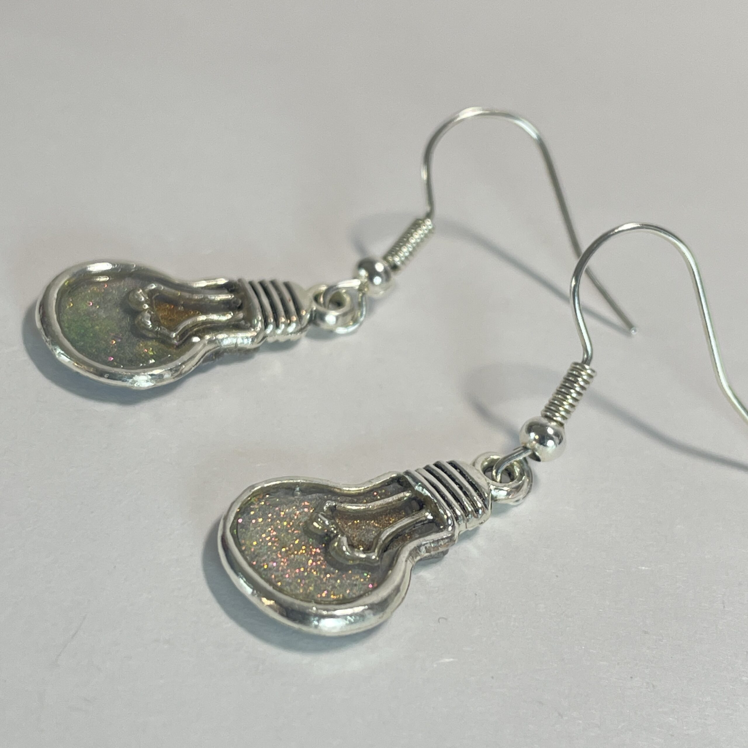 Jewellery: Earrings in the shape of light bulbs - Tauranga Calligraphy ...